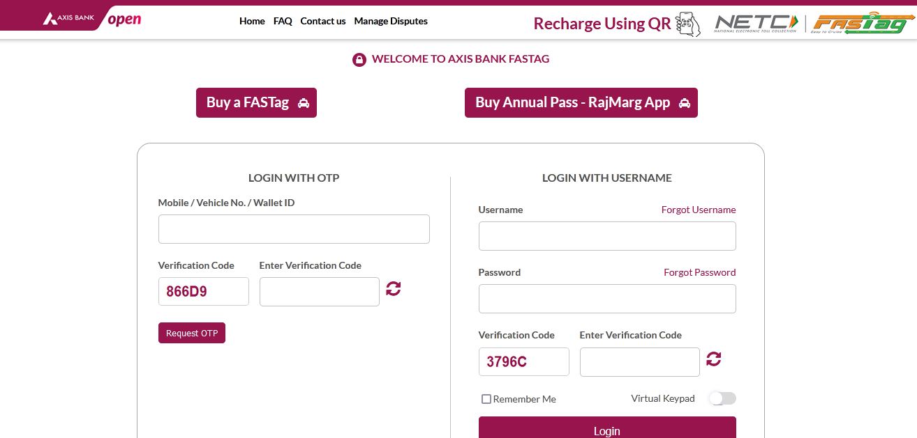 AXIS Bank Ltd FASTag - FASTag.net Information Portal