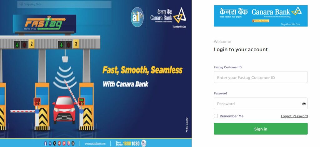 Canara Bank FASTag - FASTag.net Information Portal