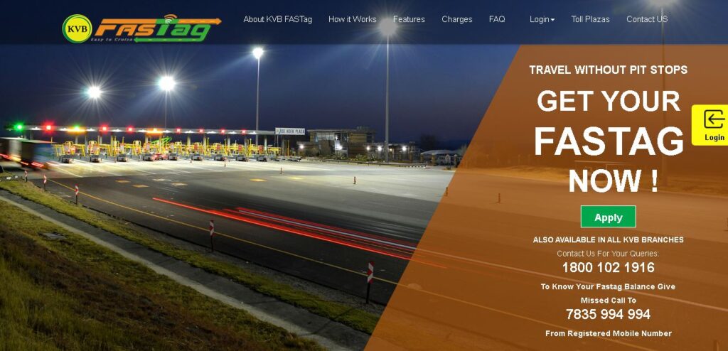 Karur Vysya Bank FASTag - FASTag.net Information Portal