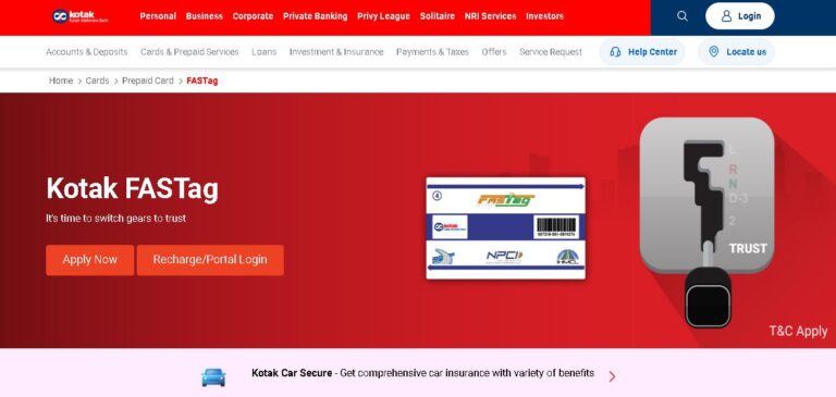 Kotak Mahindra Bank FASTag - FASTag.net Information Portal